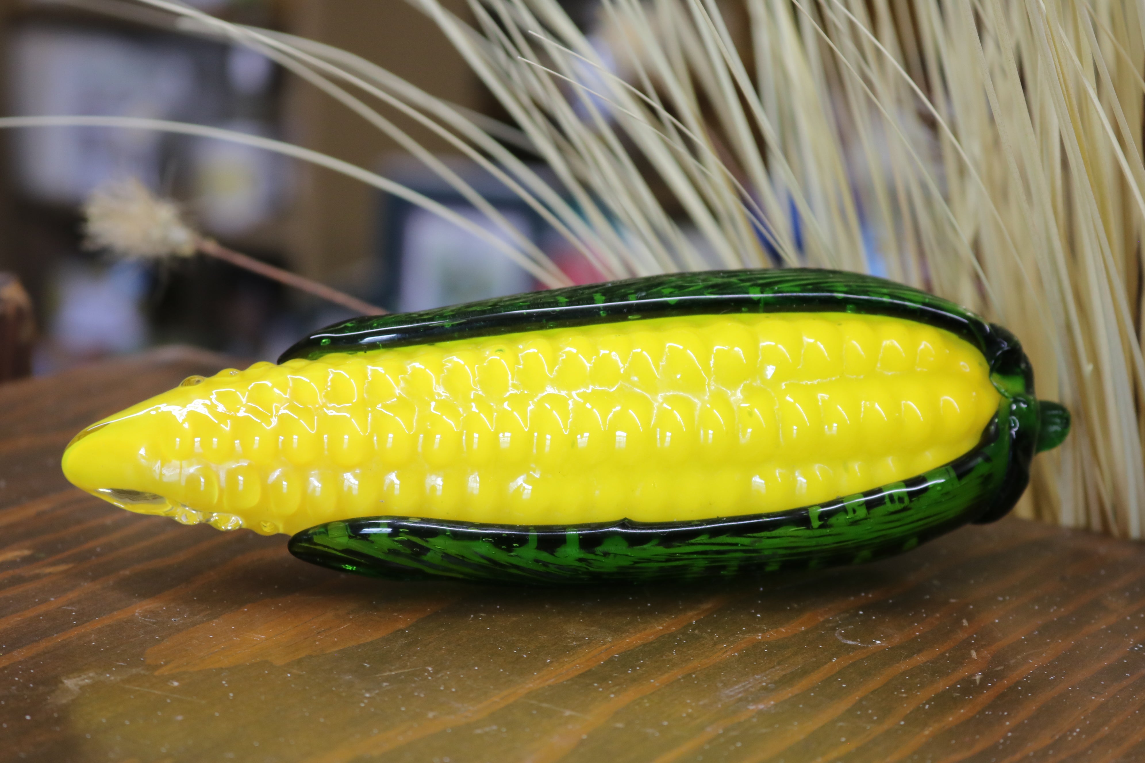 Vintage Handblown Glass Corn On Cob